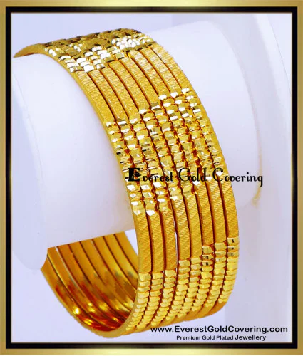 Buy Trendy 8 Bangles Set One Gram Gold Plated Jewellery
