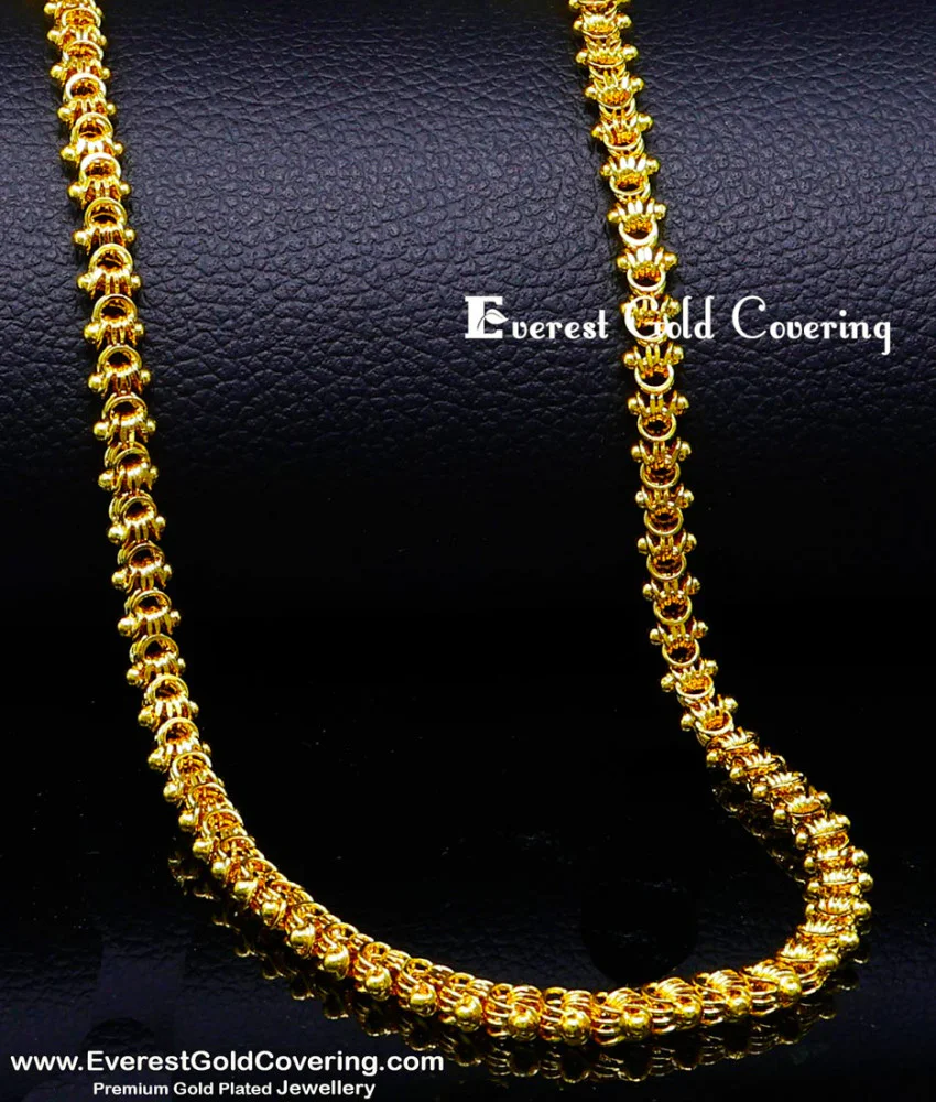 Buy Gold Design Gold Plated Kerala Wedding Chain Models