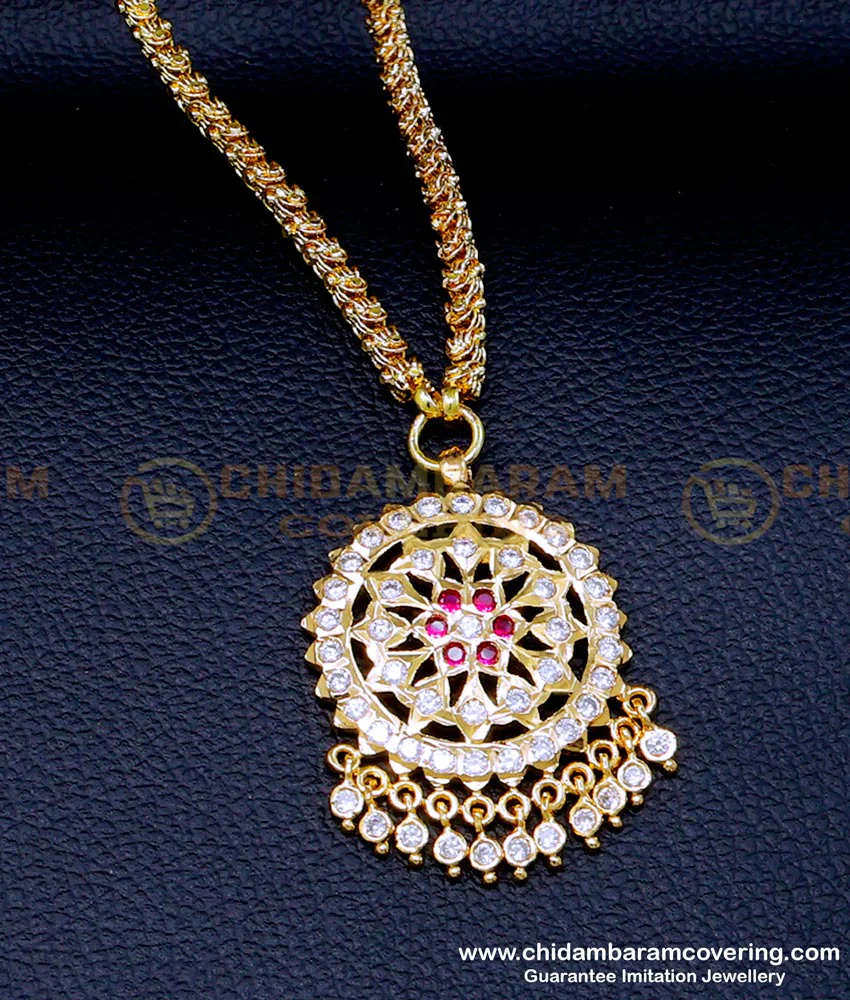 Buy Latest Flower Model South Indian Dollar Chain Designs