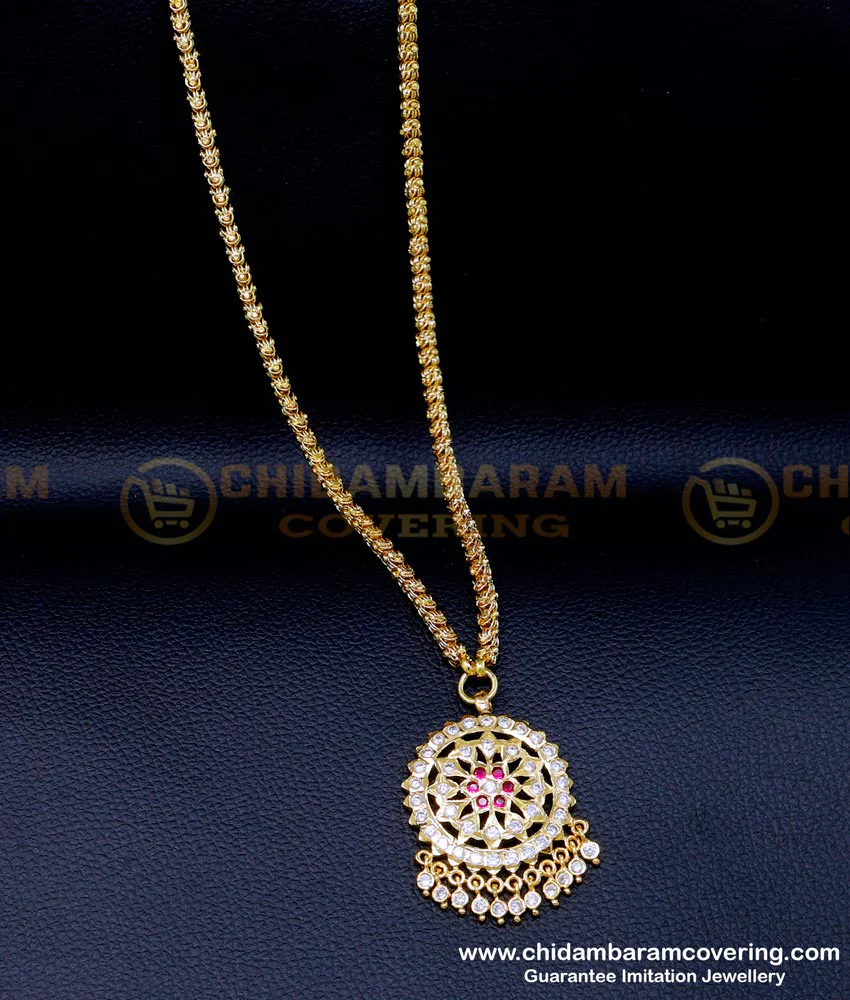 Buy Latest Flower Model South Indian Dollar Chain Designs