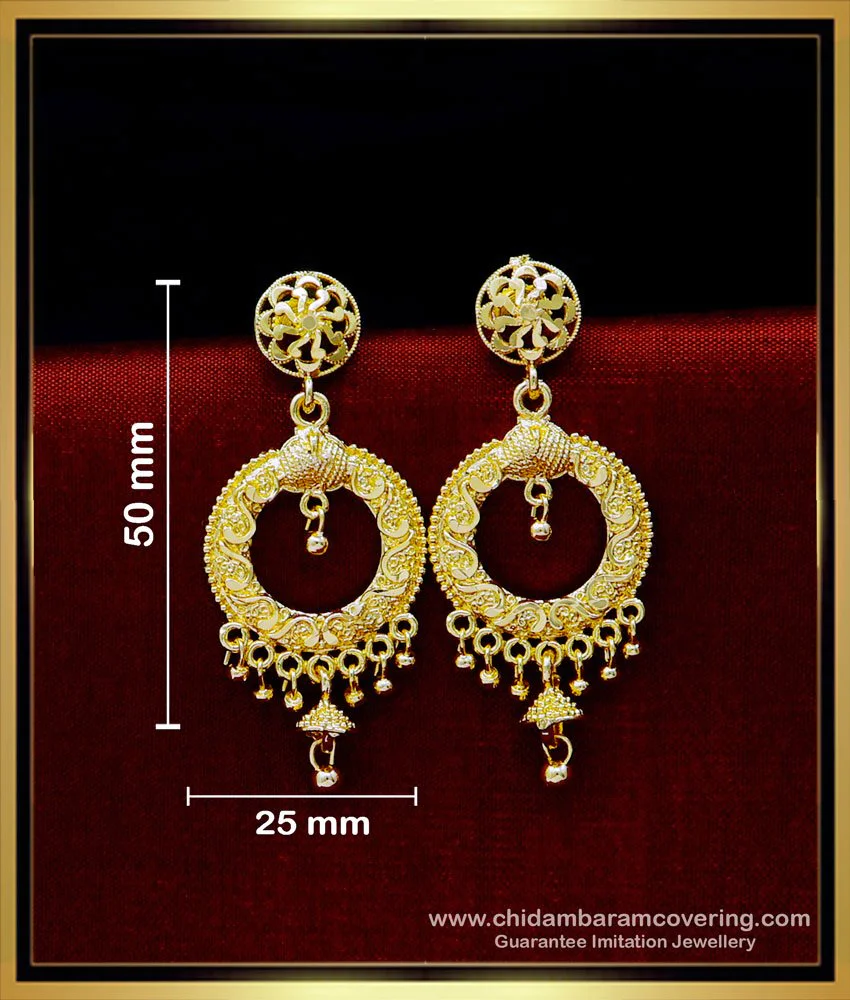 Gold earrings for wedding 60 photos - Astyledwedding.com