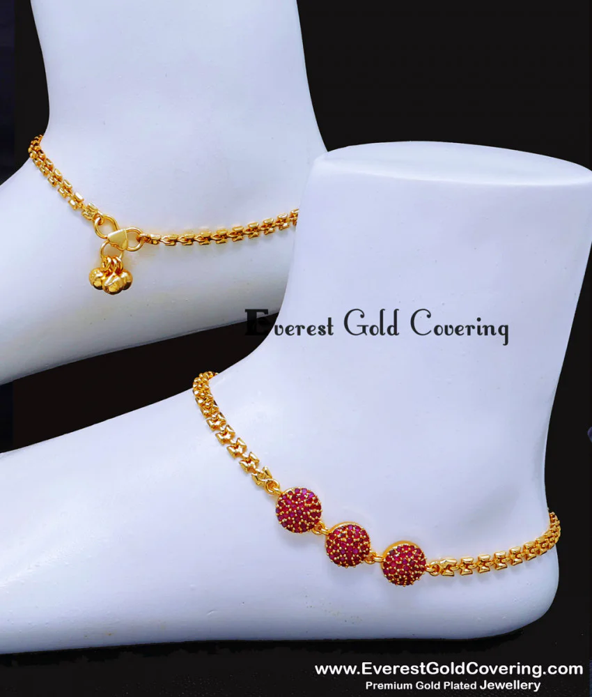 Buy Pure Gold Plated Latest Payal Design for Girls