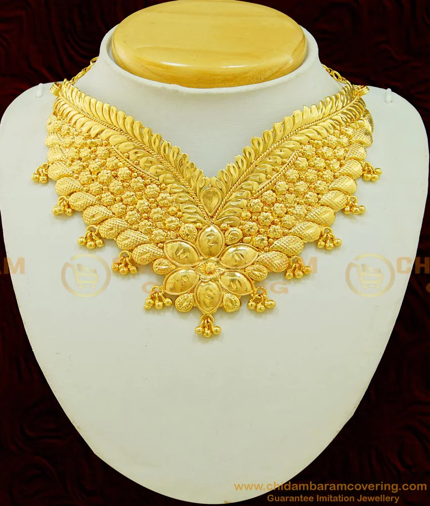 Buy Modern Simple Gold Choker Necklace Design Gold Plated Bridal Choker ...