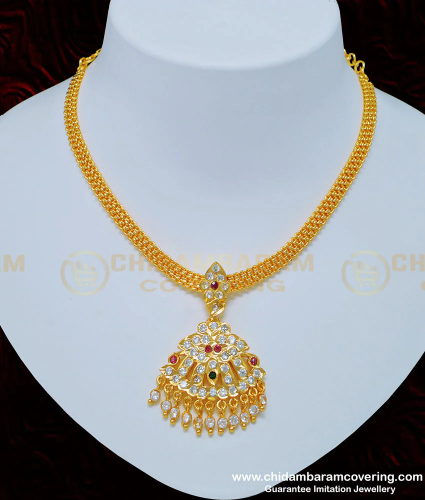Buy Five Metal Old Model Attigai Simple Attigai Necklace for Wedding