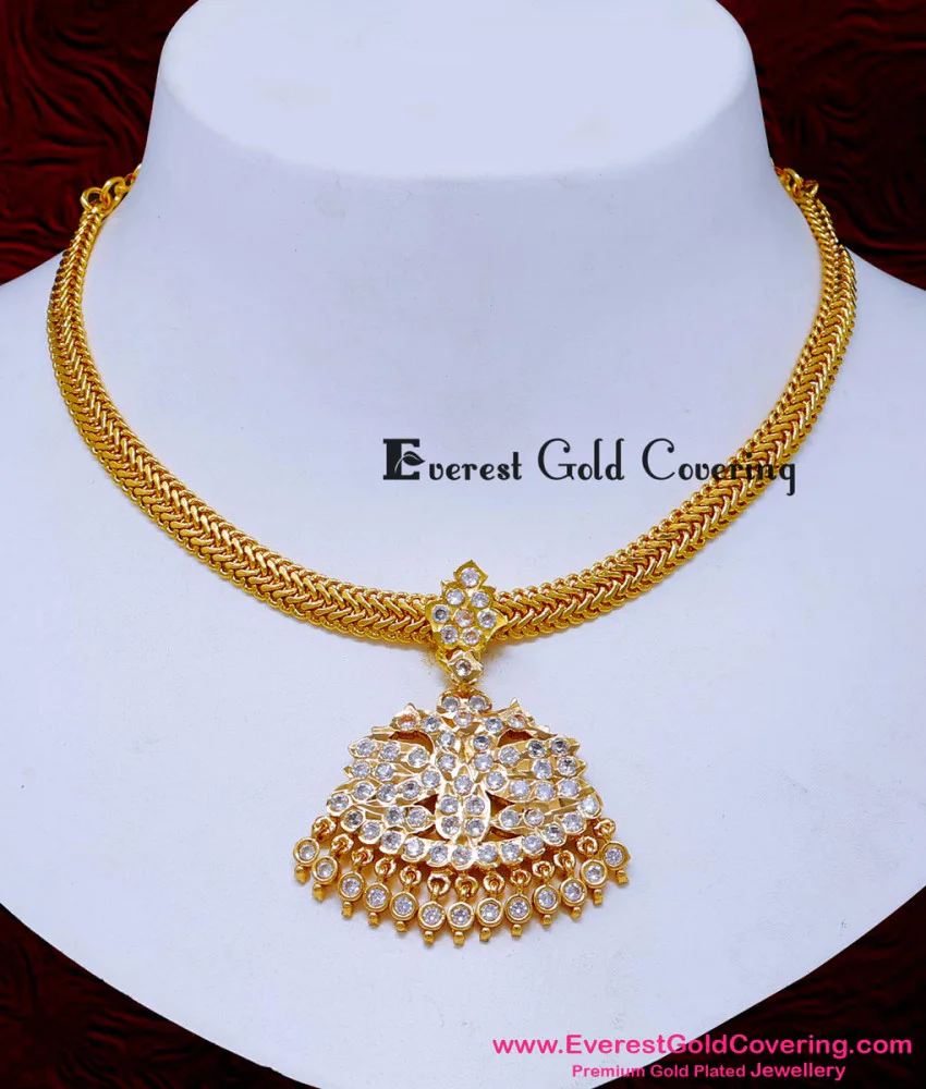 Buy Traditional Attigai Necklace Lightweight Impon Jewellery