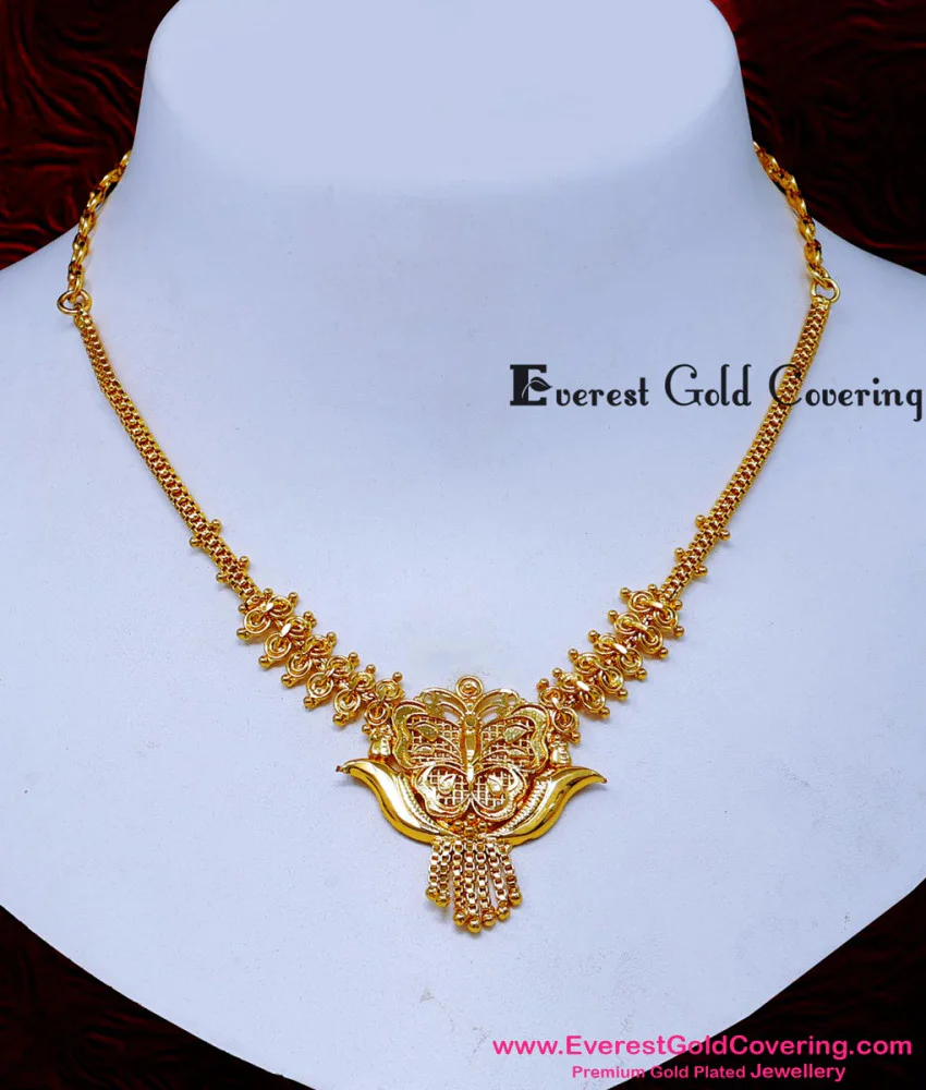 Buy Imitation Jewellery Simple Small Gold Necklace Designs