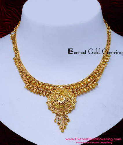 Buy Kerala Wedding Jewellery One Gram Gold Necklace Design