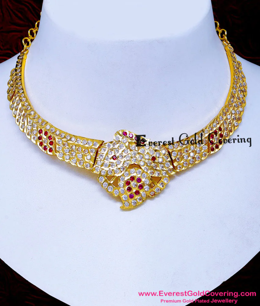 Buy Traditional Gold Attigai Necklace Designs for Wedding