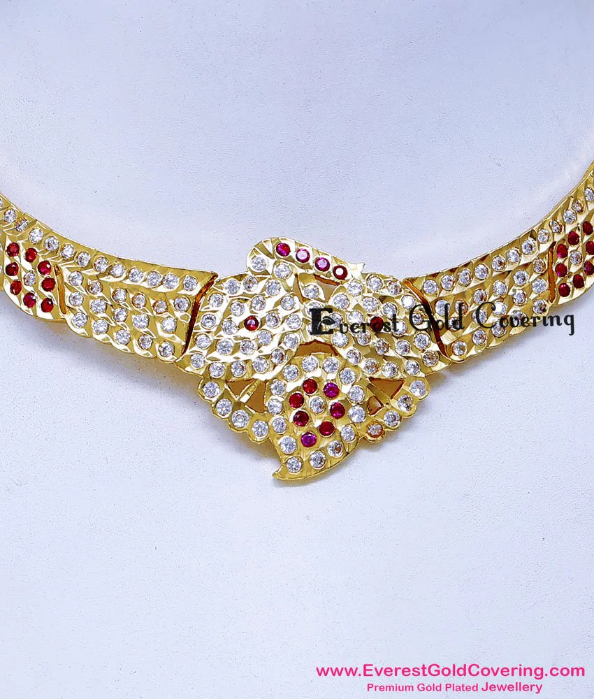 Buy Traditional Gold Attigai Necklace Designs for Wedding