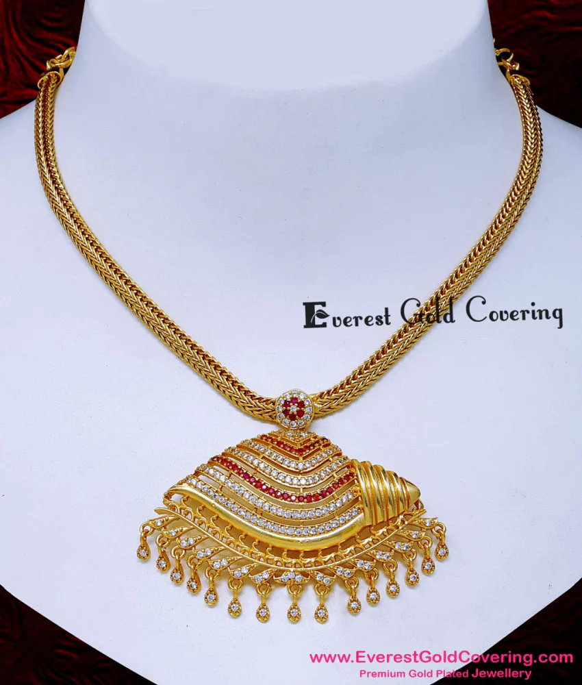 Buy South Indian Gold Plated Attigai Necklace for Wedding