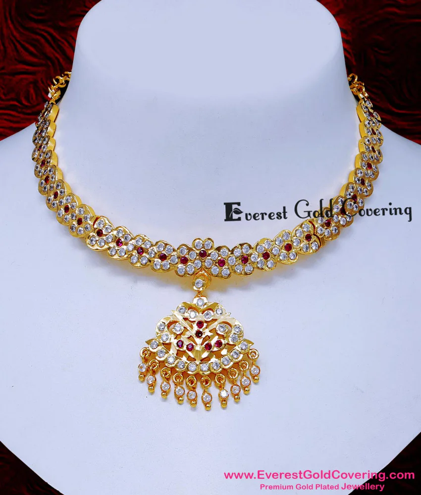 Buy Traditional Old Model Attigai Necklace Design Online India