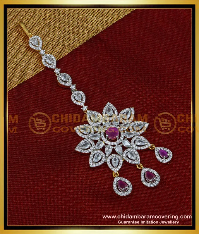 Buy First Quality Bridal Diamond Maang Tikka Design Buy Online