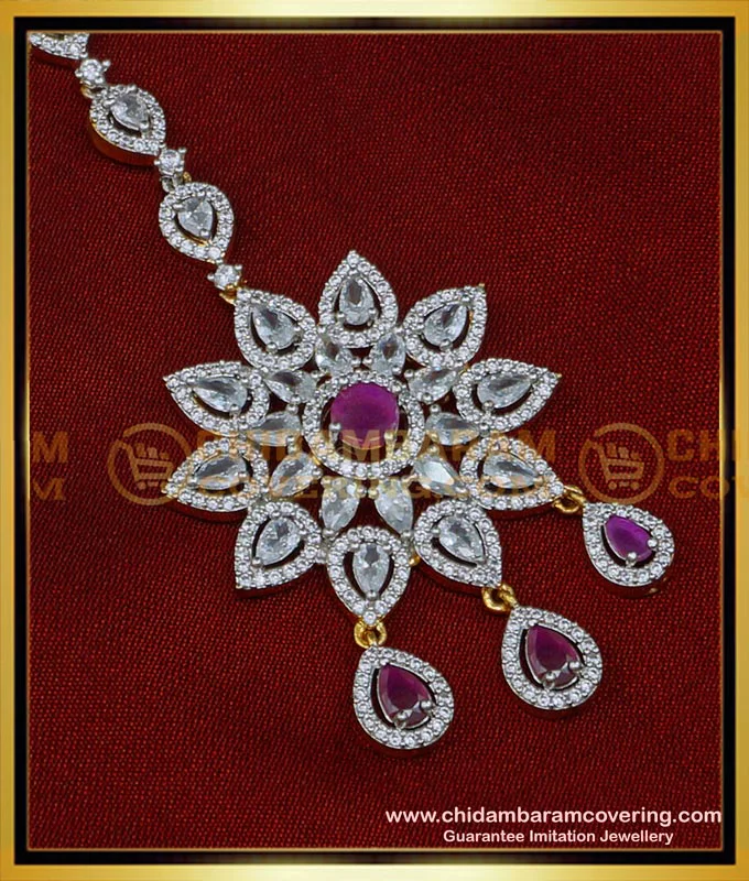 Buy First Quality Bridal Diamond Maang Tikka Design Buy Online