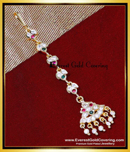 Buy 1 Gram Gold Traditional North Indian Maang Tikka Designs for Wedding
