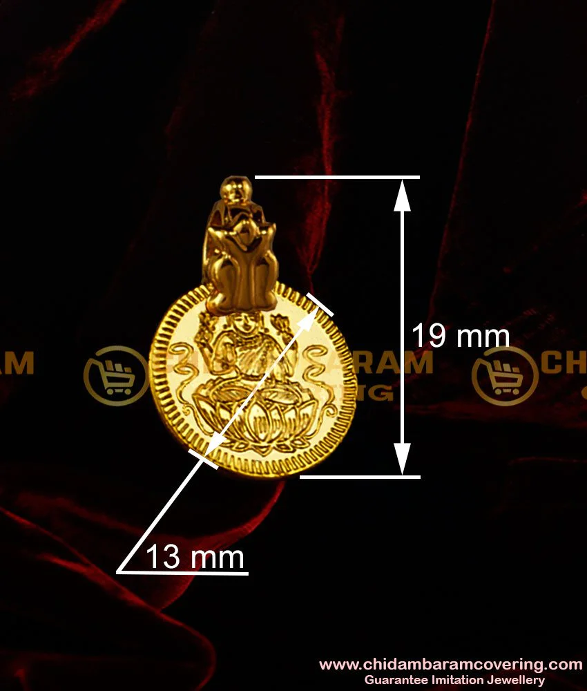 Buy Gold Plated Thaali Small Lakshmi Coin Kasu Set Design For ...
