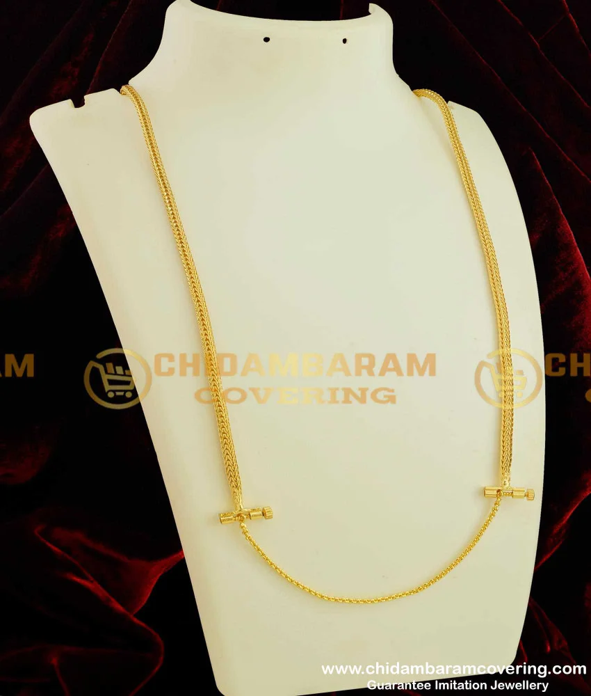 THN22-LG - 30 Inches Long Pinnal Kodi Thali Chain Design with Screw ...
